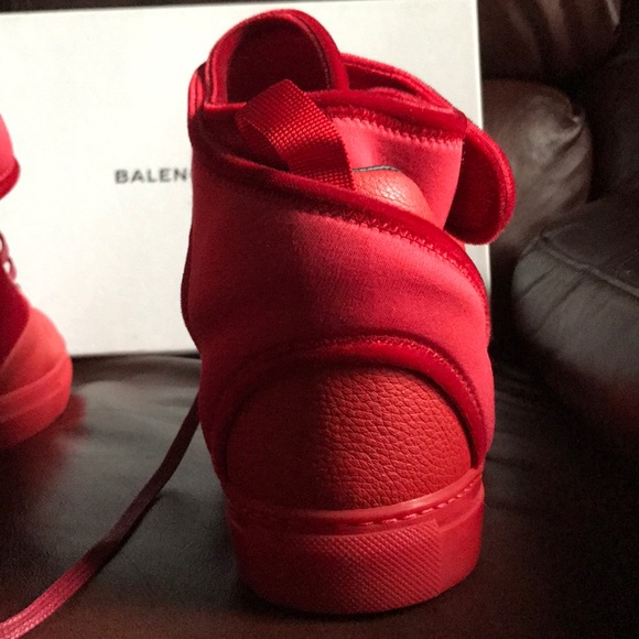 Balenciaga | Shoes | Red Balenciaga Tennis Shoes | Poshmark